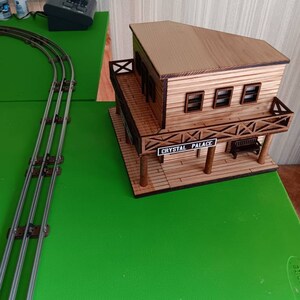HO Scale 1:87 Grand Central Hotel, Deadwood, Old West Miniature Rustic ...