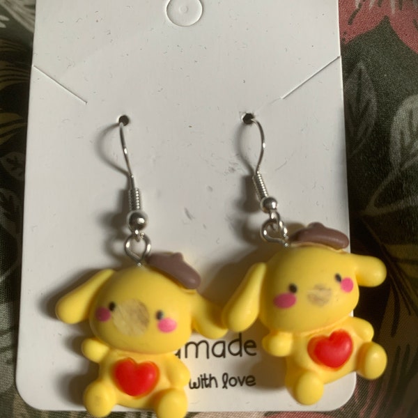 Kawaii Devil Head Earrings Cute Custom Sparkly Handmade Earring Gifts ...