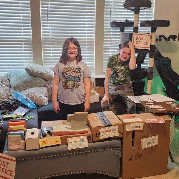 Post Office Dramatic Play Printables, Mailman Pretend Play, Posting ...