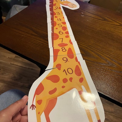 Giraffe Numbers 1-10 Printable Activity. Toddler and Preschool Number ...