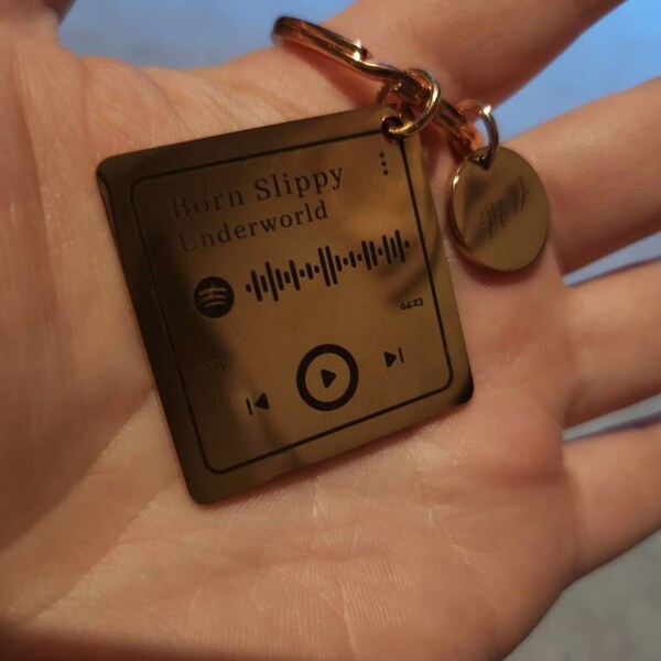 Spotify Code Media Player Keyring | Personalised Music Keyring | Custom ...
