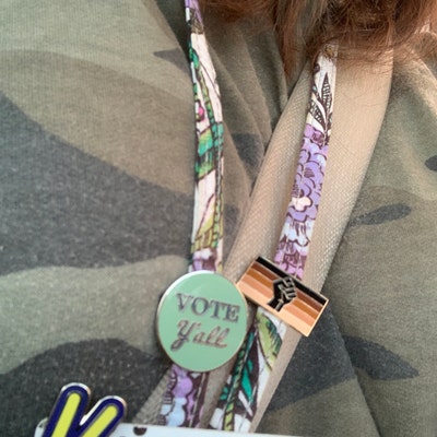 VOTE Y'ALL Enamel Pin - Etsy