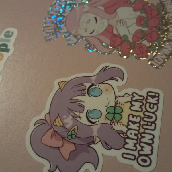 Bread Cat Stickers: Toast Cat, Loaf Cat and Cheese Cat. Funny Red Cat ...