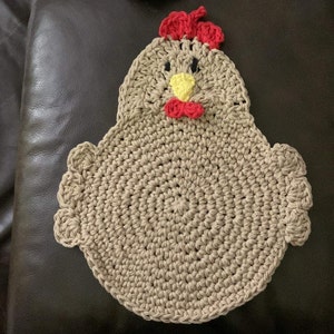 Crochet Pattern for the Swanky Chicken Trivet Potholder PDF - Etsy