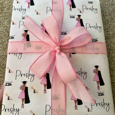 Monogram Wrapping Paper, Gold Monogram Gift Wrap, Wedding Wrapping ...