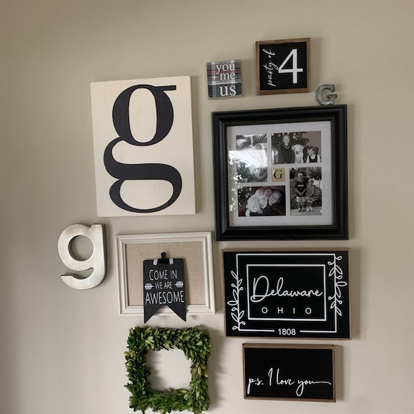 Party of Number Sign / Farmhouse Wood Sign - Etsy