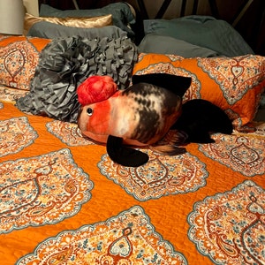 Small Plush Orange Ranchu Goldfish Plush Animal - Etsy