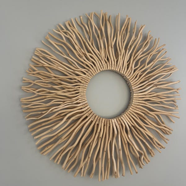 Authentic Mulberry Wall Decor-round Sunburst Decoration-handcrafted ...