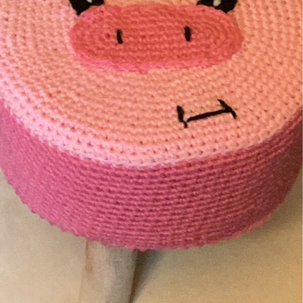 Crochet Pattern Stool Cover, Crochet Stool Cover Pattern, Crochet Home ...