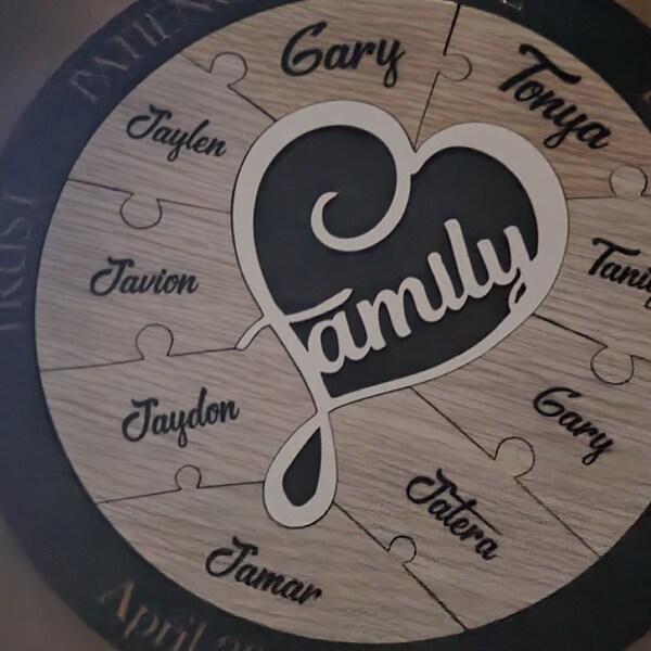 Blended Family Unity Puzzle: Personalized Wood Ceremony Keepsake - Etsy