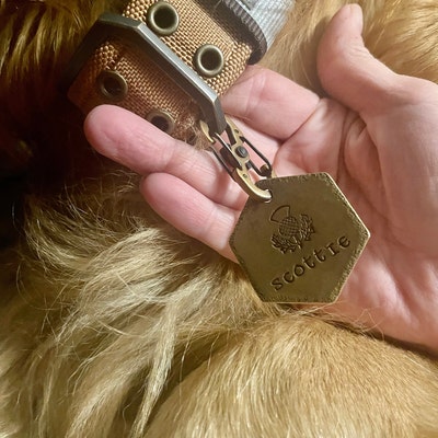 Pet Id Tag Dog Tag for LARGE Dogs Trees Stars Paw Shaped - Etsy