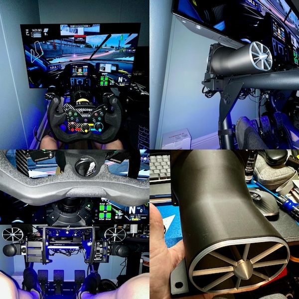 Sim Racing Wind Simulation Ducts (DIY) - 120mm or 140mm Fans - Etsy