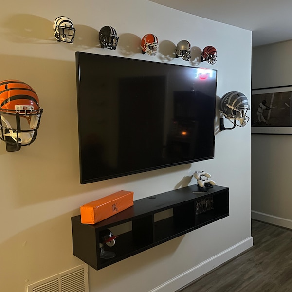 Full Size Helmet Holder, NFL, Mount, Hanger, Screw Mount, Football ...