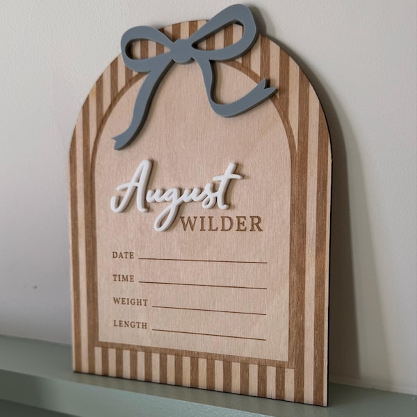 Baby Boy Hospital Name Sign Boy Birth Announcement Sign Baby Boy Name ...