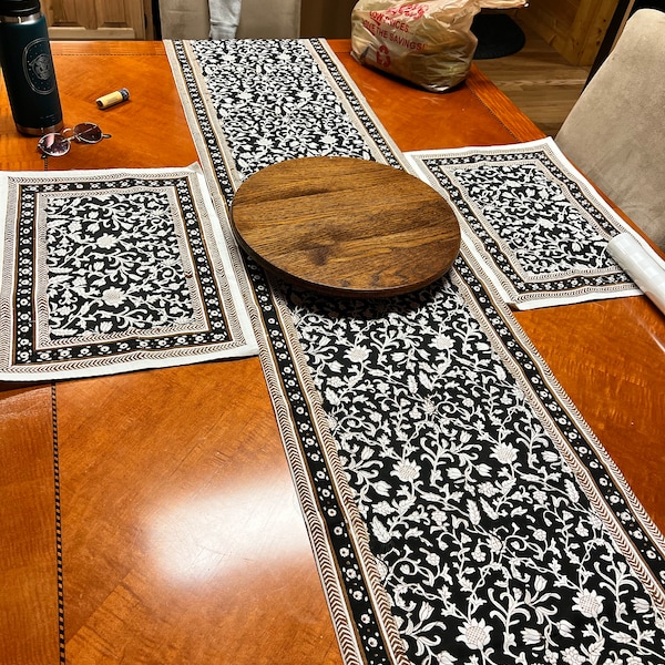 Mustard Floral 100% Cotton Round Table Cloth for Dining Table Kitchen ...