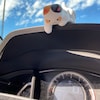 Cartoon Cat Car Review Mirror Decor, Cute Cat Figurine, Kawaii Car ...