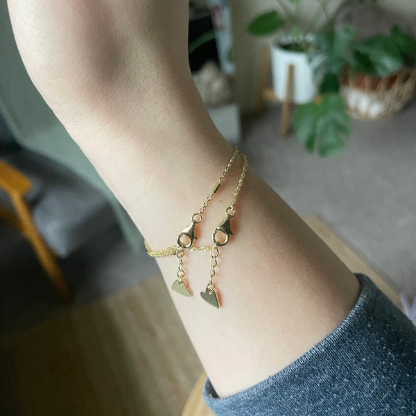 Two Delicate Bracelets Set, Dainty Bracelet Set, Two Minimalist ...