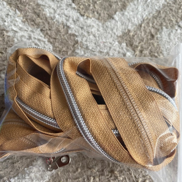 30 Inch Handbag Zippers, Long Pull, FIVE YKK Zippers in Orange, YKK ...