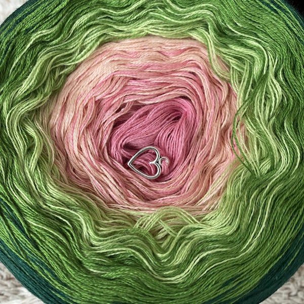 Pink Rose- C/A029 - Gradient Cake Yarn, Ombre Yarn Cake, Colour Change ...