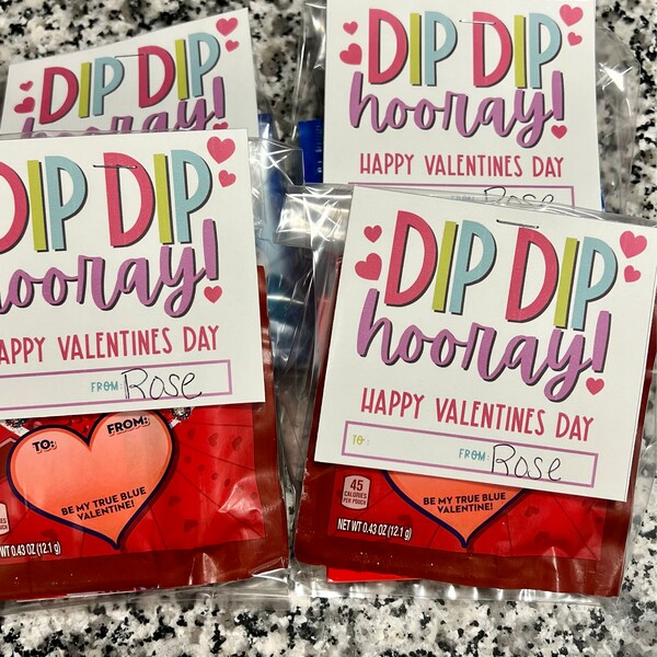 Printable Sip Sip Hooray Valentine - Silly Straw Valentine Card Instant ...