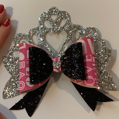 Princess Bow SVG, Crown Bow Template SVG, Tiara Hair Bow, Felt Bow PDF ...
