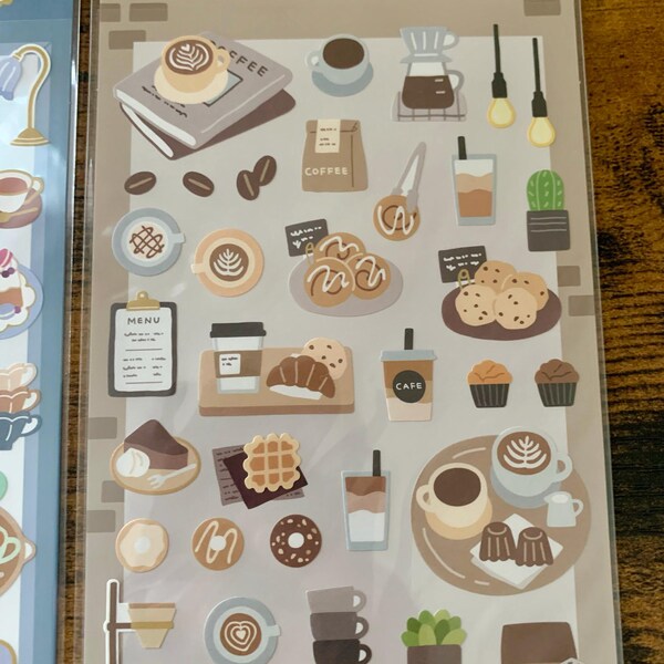 Cozy Cafe Break Time Coffee Latte Bakery Bread Warm Drink Donut Cookie ...