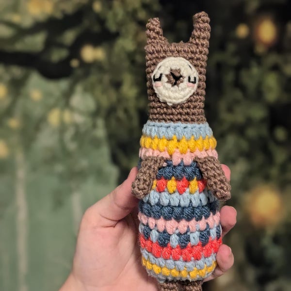 Worry Llama Crochet Pattern: Amigurumi Anxiety Doll (PDF Download) - Etsy