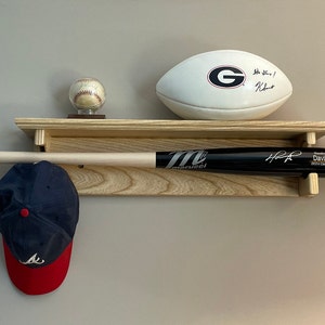 15 Mini Bat Horizontal Display Rack With Baseball Shelf - Etsy