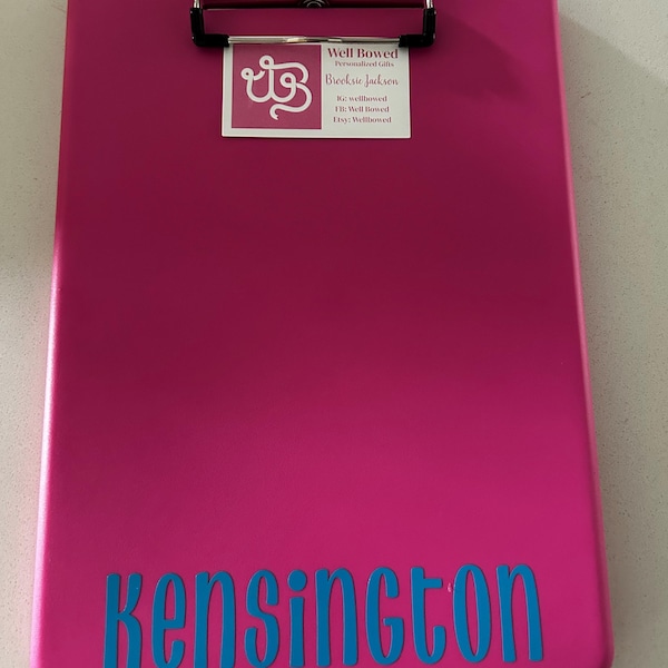 Pink or Blue Storage Clipboard - Etsy