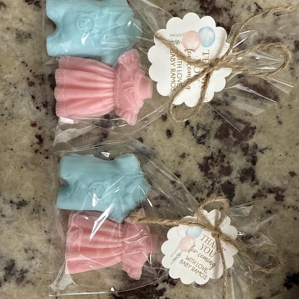 Gender Reveal Soap Favors - He or She Gender Neutral Baby Shower Gift ...