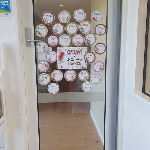 AUSTRALIANA Door Display | Flora and Fauna Classroom Decor - Etsy