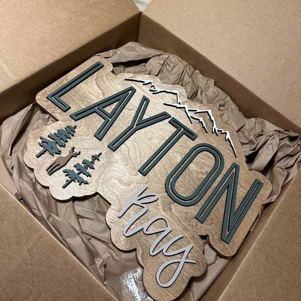 Stacked Names for Nursery, Wooden Letters, Name Sign, Nursery Letters ...