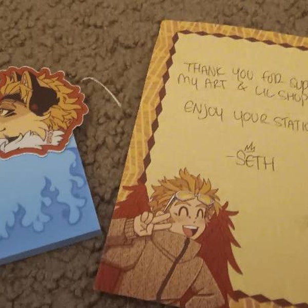 MHA Dabi Sticky Notes - Etsy