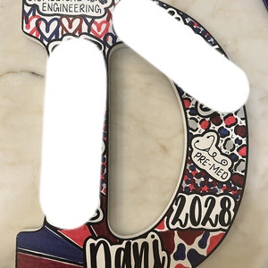 Custom College Wooden Letters - Etsy