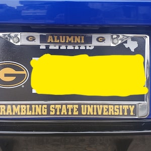 Florida A&M University Alumni Chrome License Plate Frame - Etsy