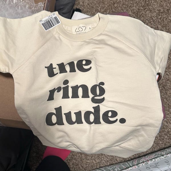 The Ring Dude Toddler Shirt - Cute Ring Bearer Shirt, Ring Security ...