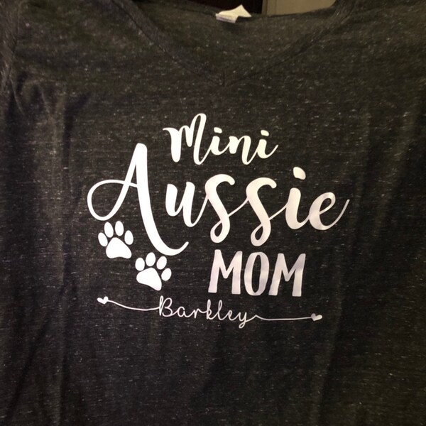 Aussie Shirt - Mini Aussie Mom Casual Dog Shirt - Mini Aussie Shirt ...