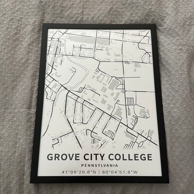 Custom Map of Your City, Any Town With Street Name Digital Download ...