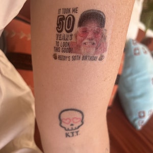 50th Birthday Tattoos Fifty & Fabulous 50 and Fabulous 50th - Etsy