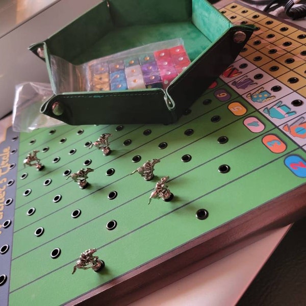 Magnetic Horse Race Board Game - 'winner's Circle' | Tabletop Game - Etsy