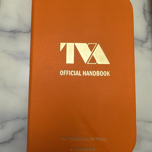 TVA Handbook Replica, Loki-inspired Time Variance Authority Prop TVA ...