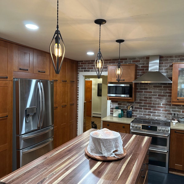 Rebar Pendant Light/accent Lighting/eclectic Style/rebar/vintage Style ...