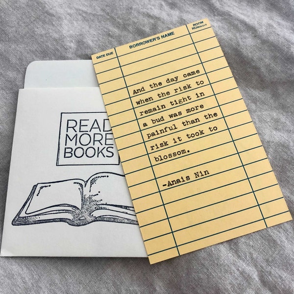 Peter Pan J.M. Barrie Quote Hand Typed on Library Due Date Card the ...