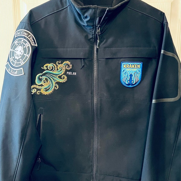 Kraken Dive Team Embroidered Patch | Kraken | Cryptozoology | - Etsy