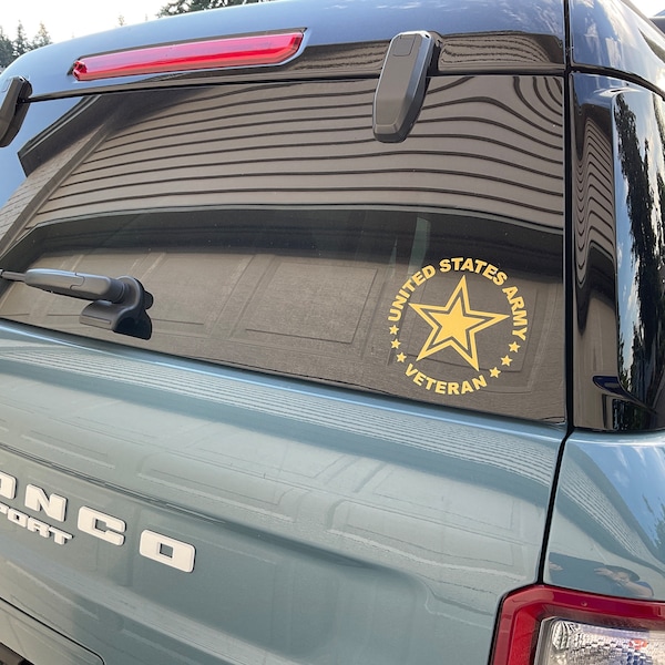 US Army Veteran Car Truck Window Laptop Decal Sticker - Etsy