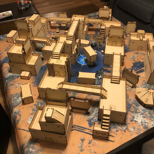 28mm to 35mm MDF Western Building Basic Set – Set of Buildings ...