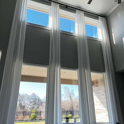 Metal Rectangular Curtain Rod Custom Length - Etsy