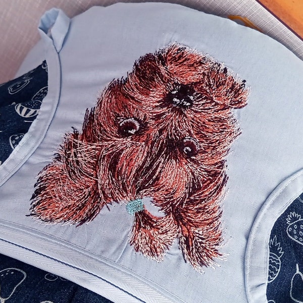 Shy Yorkie - Machine Embroidery Design in 3 Sizes - Etsy