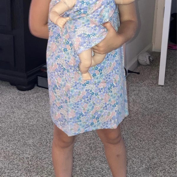 Ruffled Linen Baby Bonnet Girl, Ivory, Dusty Pink, Dusty Blue Ruffle ...