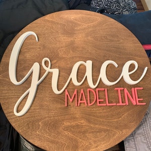 Custom Name Sign 1236 Inch Child or Baby Name | Etsy